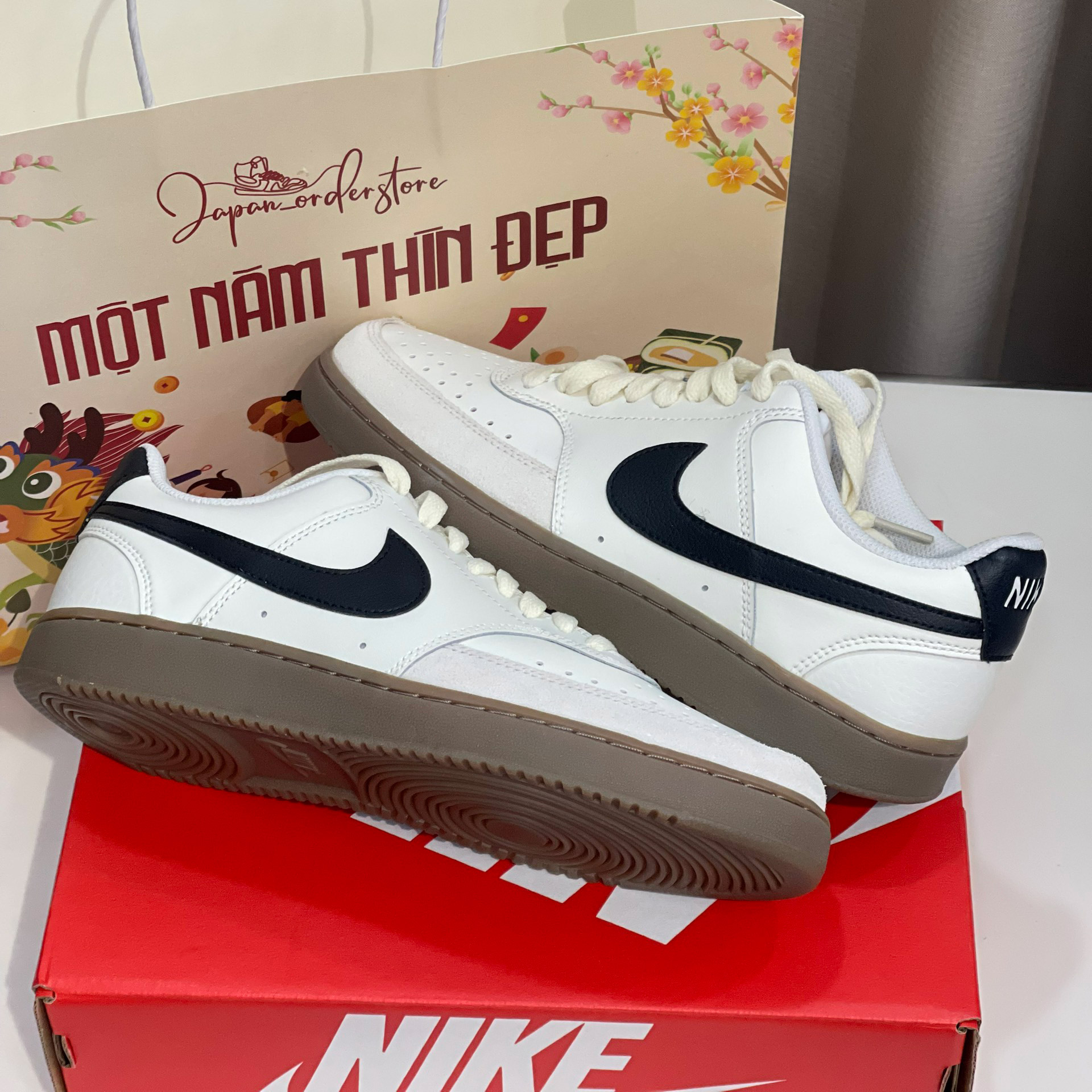 Giày Nike Court Vision Low Sail Light Brown FQ8075-133
