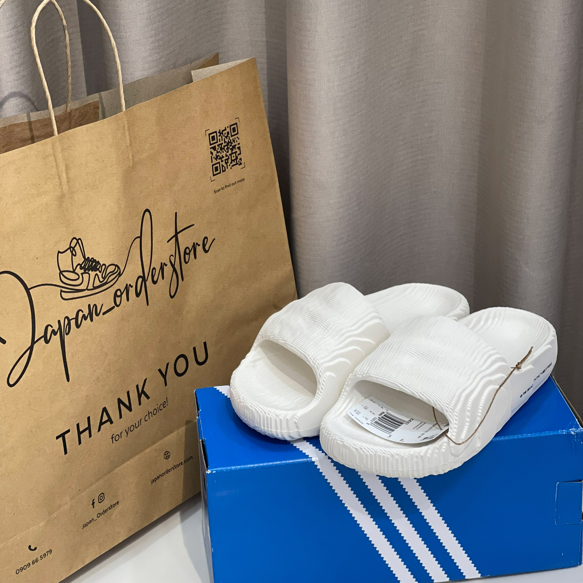 Dép Adidas Adilette 22 Slides Off White IG8263