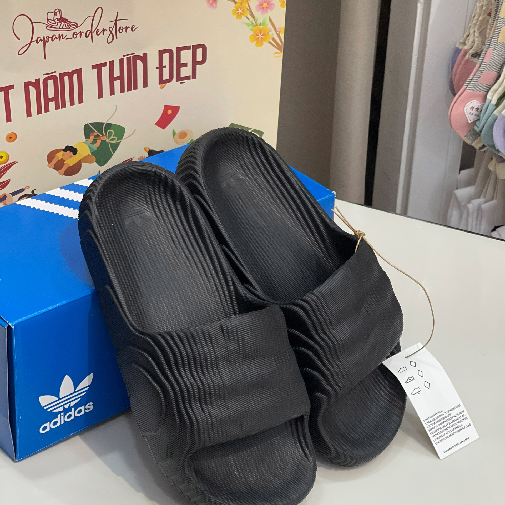 Dép Adidas Adilette 22 Slides Triple Black ID4925