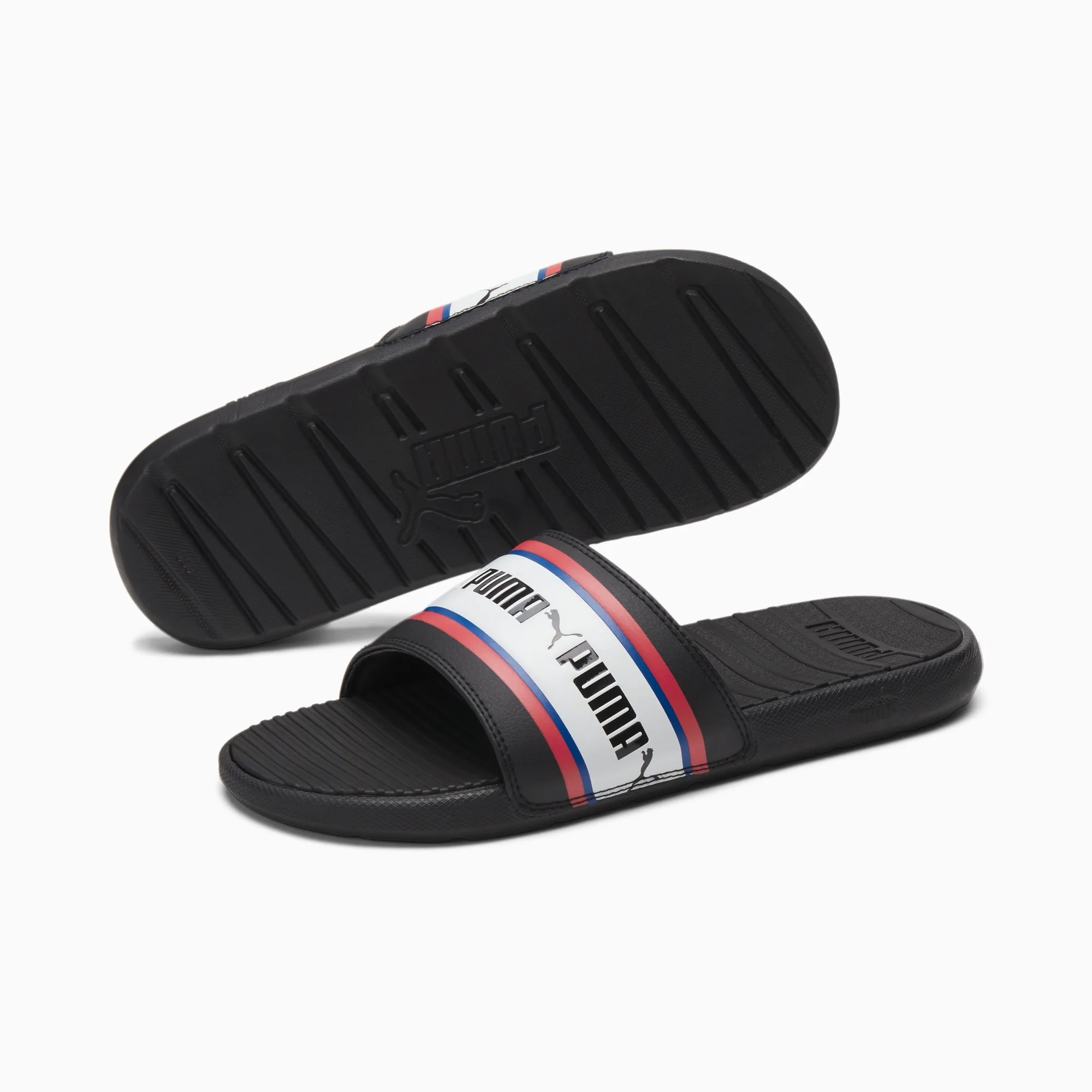 Dép Puma Cool Cat Black Stripe Repeat 385887-01