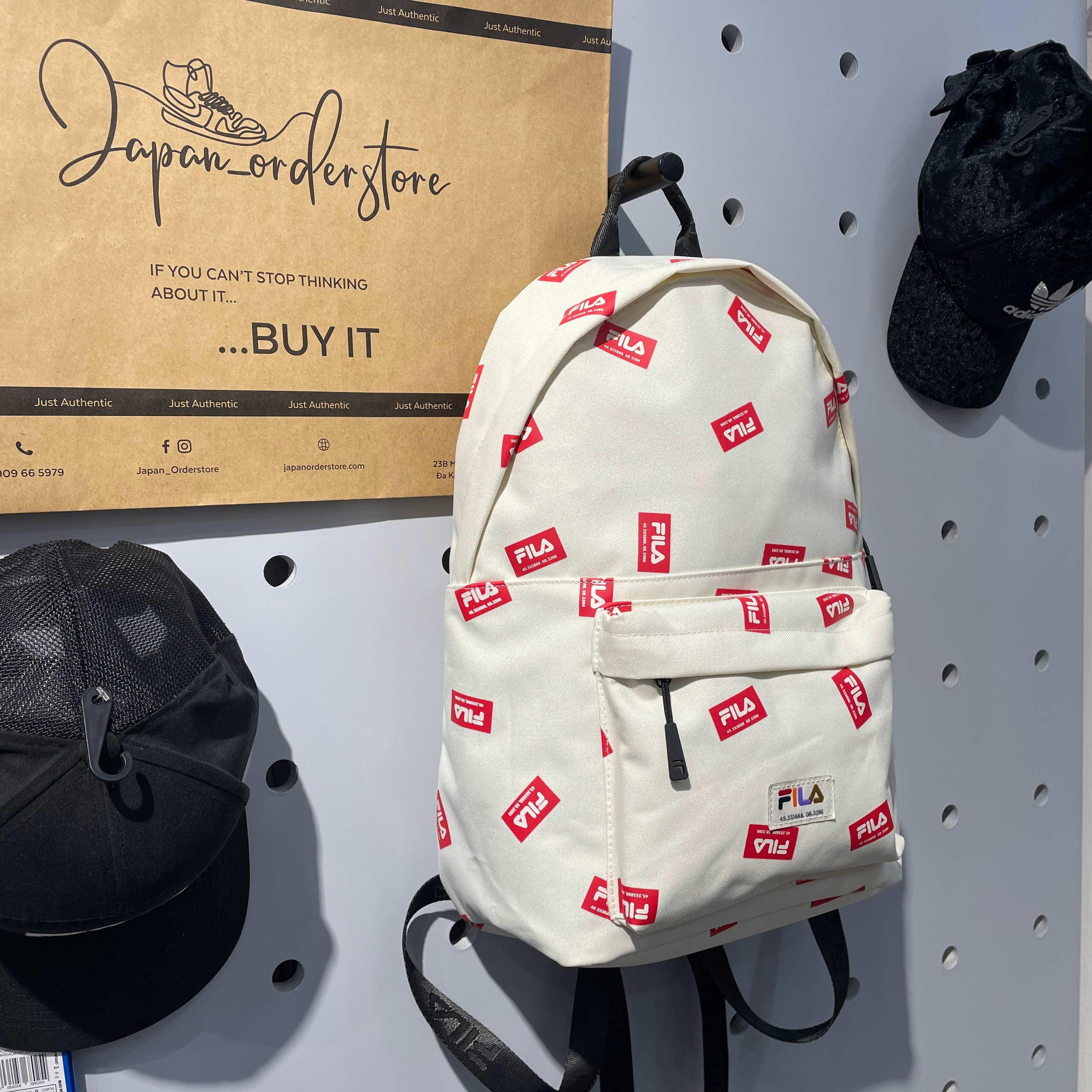 FILA Bacoor Multi Label Aop Badge Backpack S'Cool FBU0004