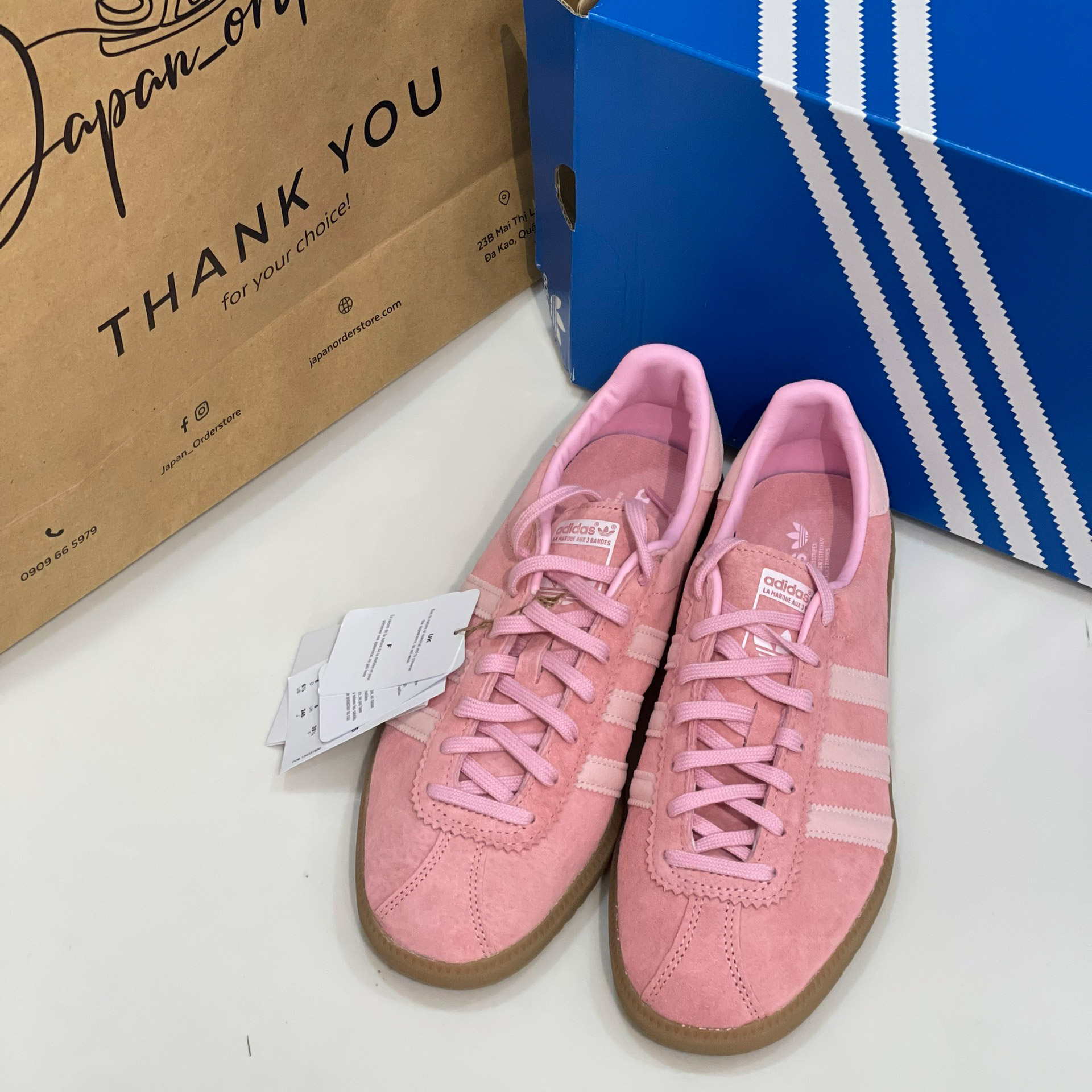Giày Adidas Bermuda Glow Pink Gum GY7386 Authentic