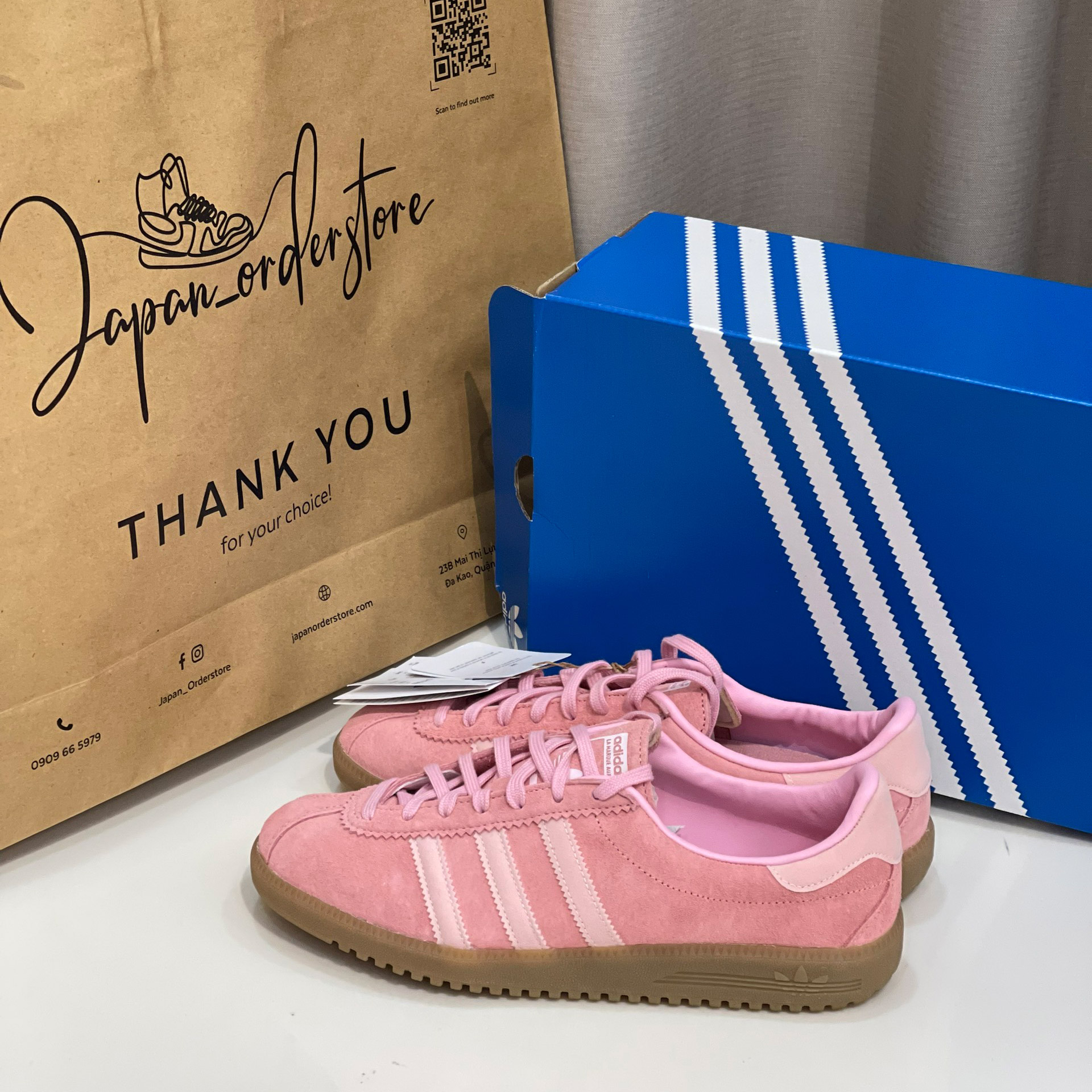 Giày Adidas Bermuda Glow Pink Gum GY7386 Authentic