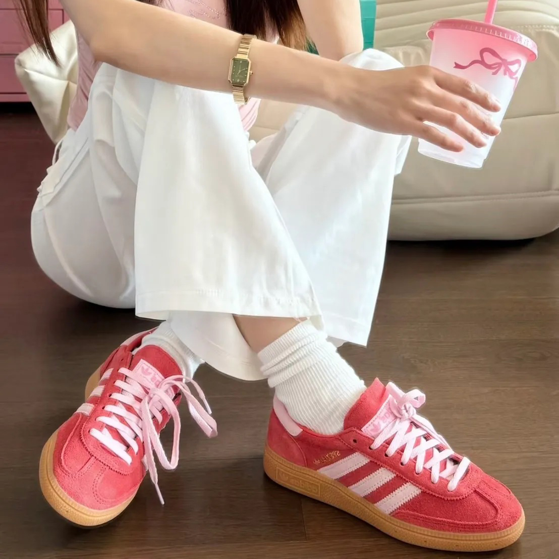 Giày Adidas Originals Gazelle Pink Fusion ID1107