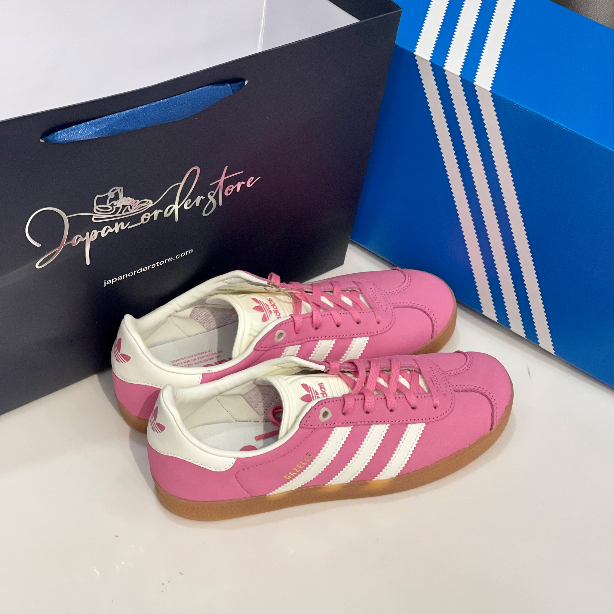 Giày Adidas Originals Gazelle Pink Fusion ID1107