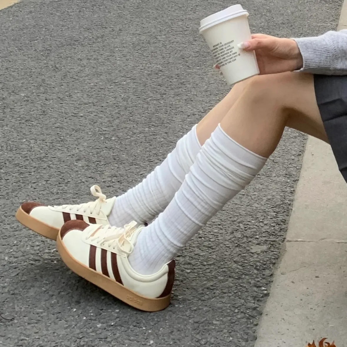 Giày Adidas Neo VL Court 2.0 Cream Brown ID6016