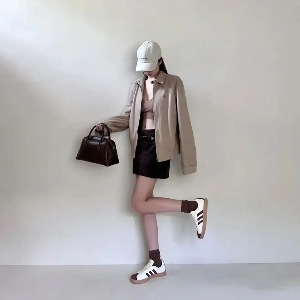 Giày Adidas Neo VL Court 2.0 Cream Brown ID6016