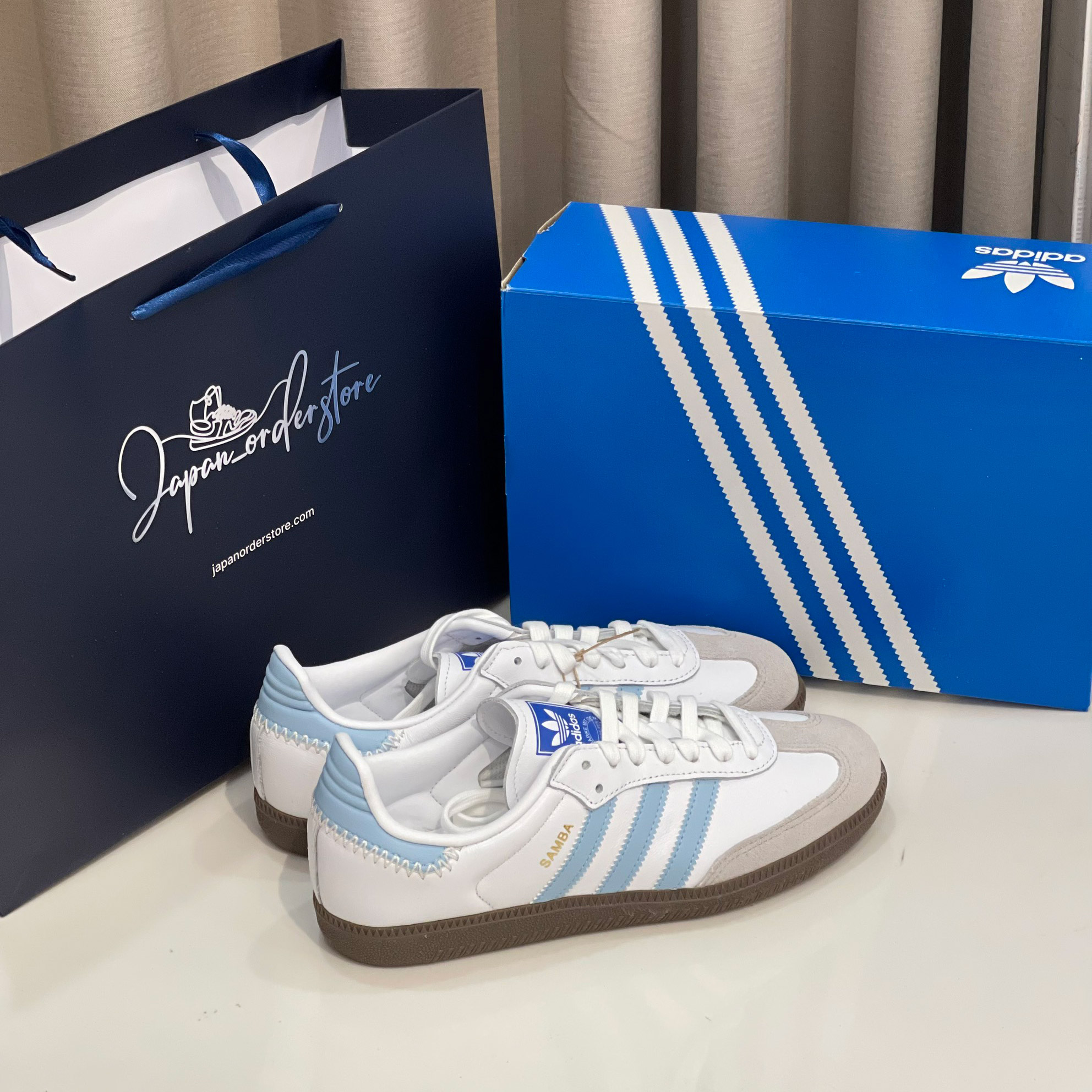 Giày Adidas Originals Samba OG Blue Clear Sky JI2003