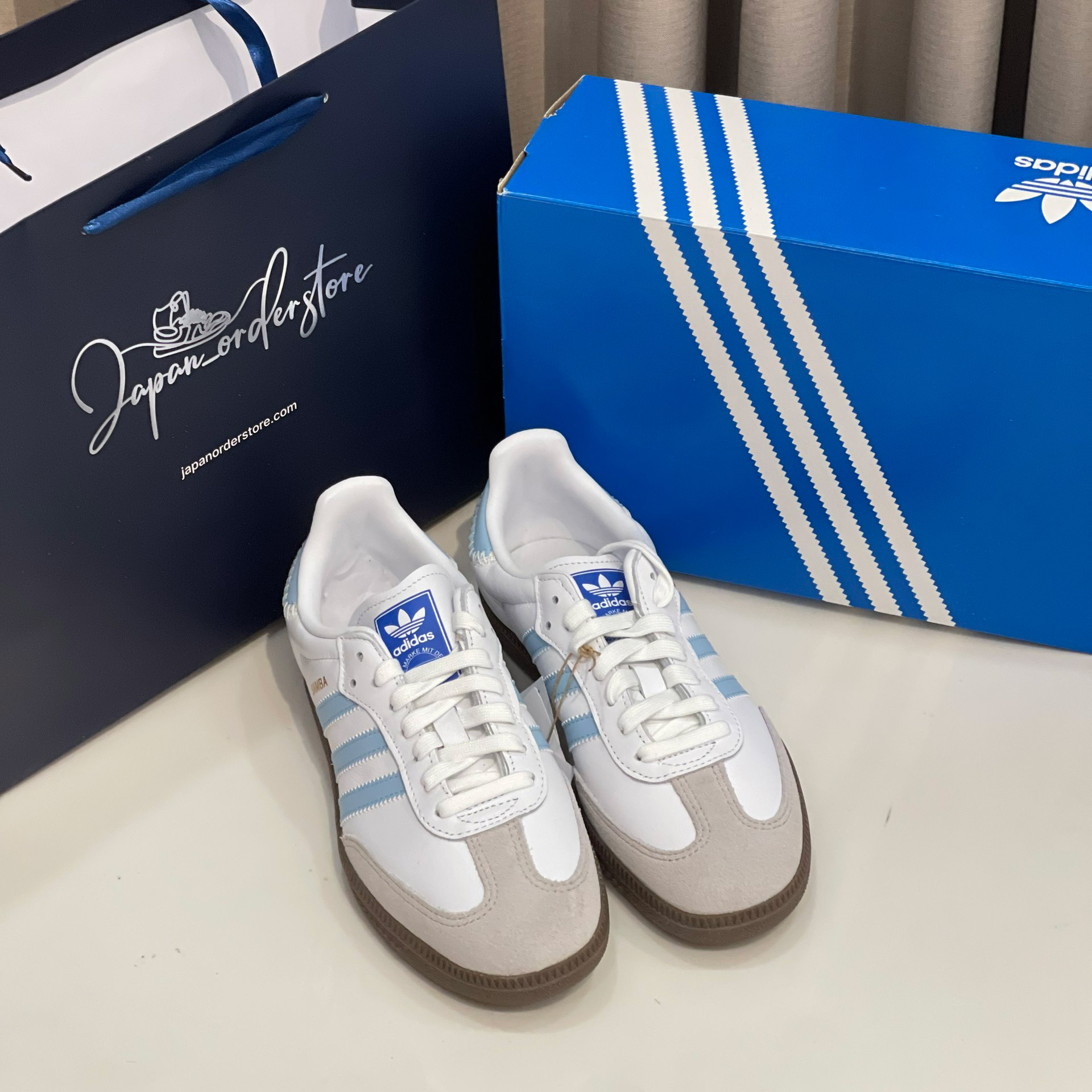 Giày Adidas Originals Samba OG Blue Clear Sky JI2003