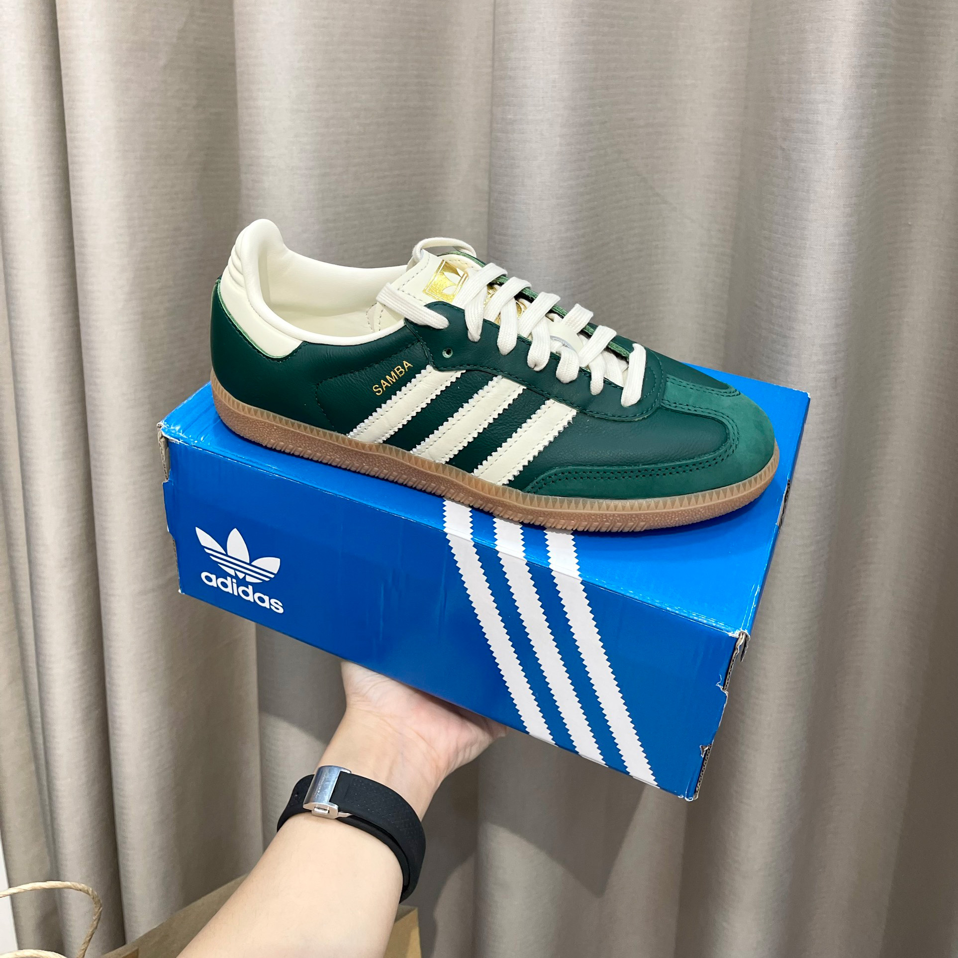 Giày Adidas Samba OG Collegiate Green Gum IE0872