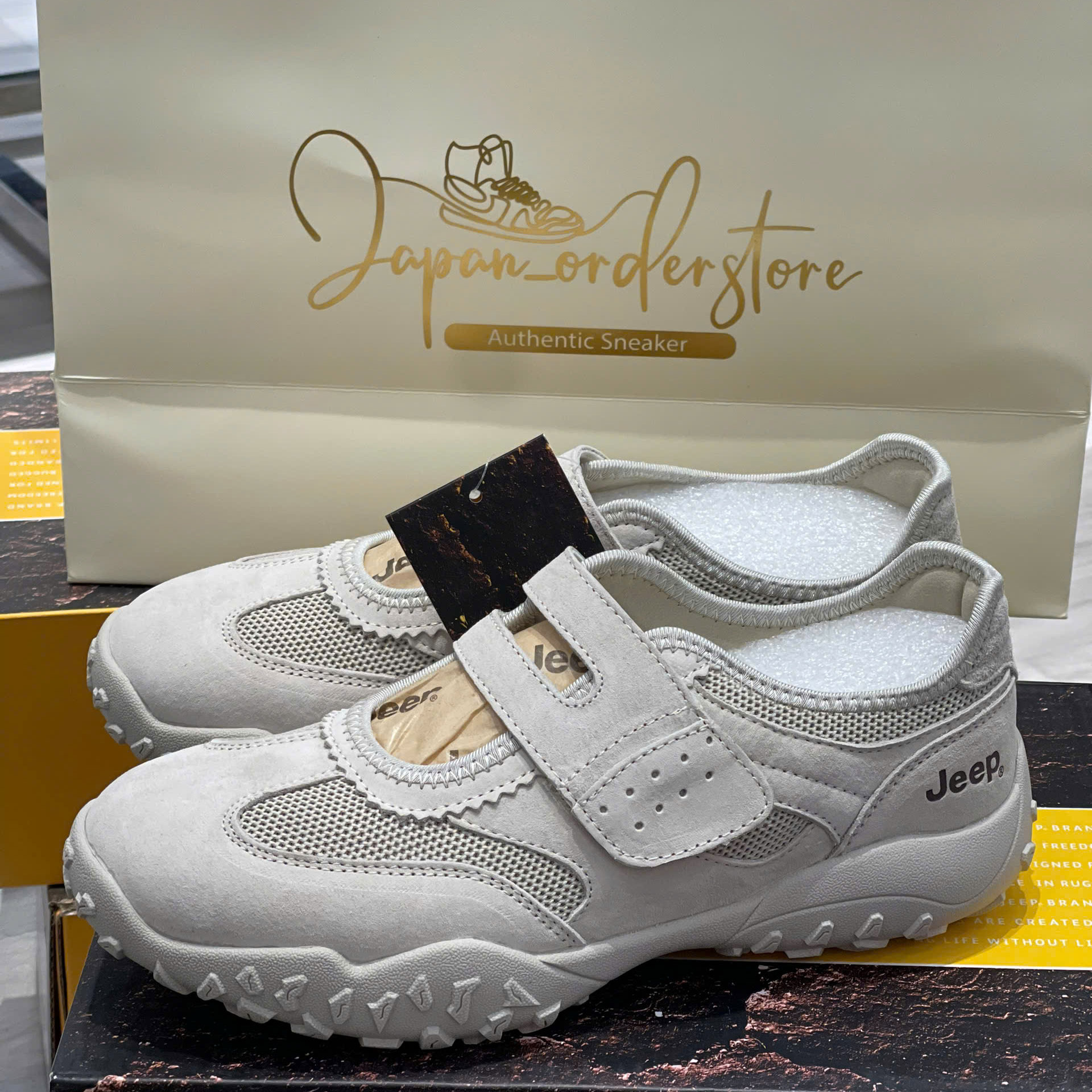 Giày Jeep Mary Jane Ballet Begie P654W13264 chính hãng