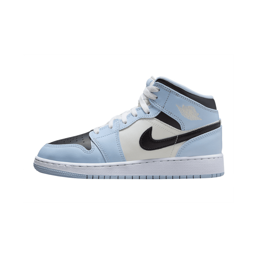 Giày Nike Air Jordan 1 Mid Ice Blue GS 555112-401