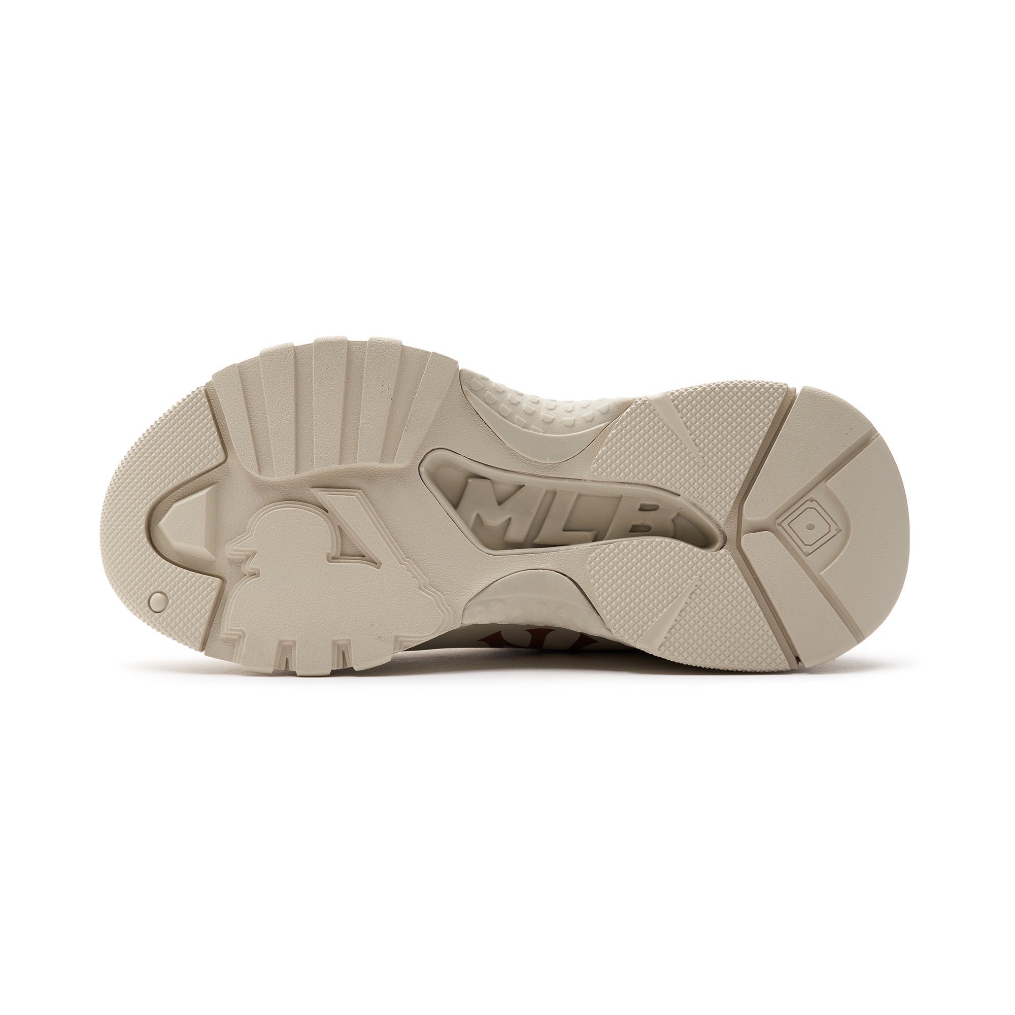 Giày MLB Chunky Monogram New York Brown 3ASHBMN3N-50IVS