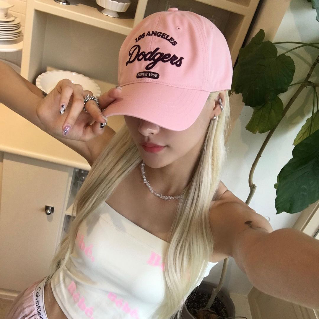 Nón MLB Los Angeles Dodgers Pink 3ACPL033N-07PCS