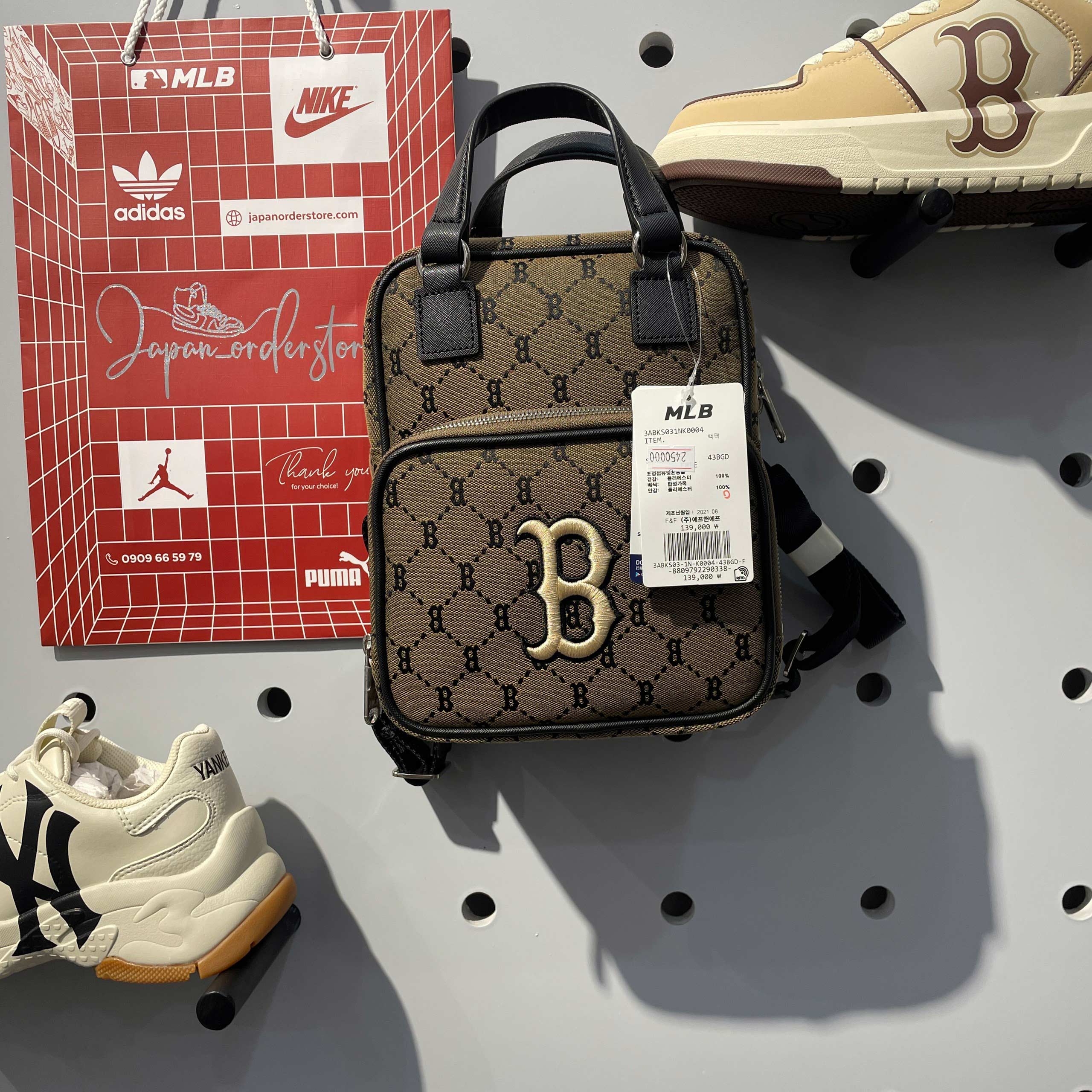 Balo Mini MLB Monogram Boston Red Sox 3ABKS031N-43BGD