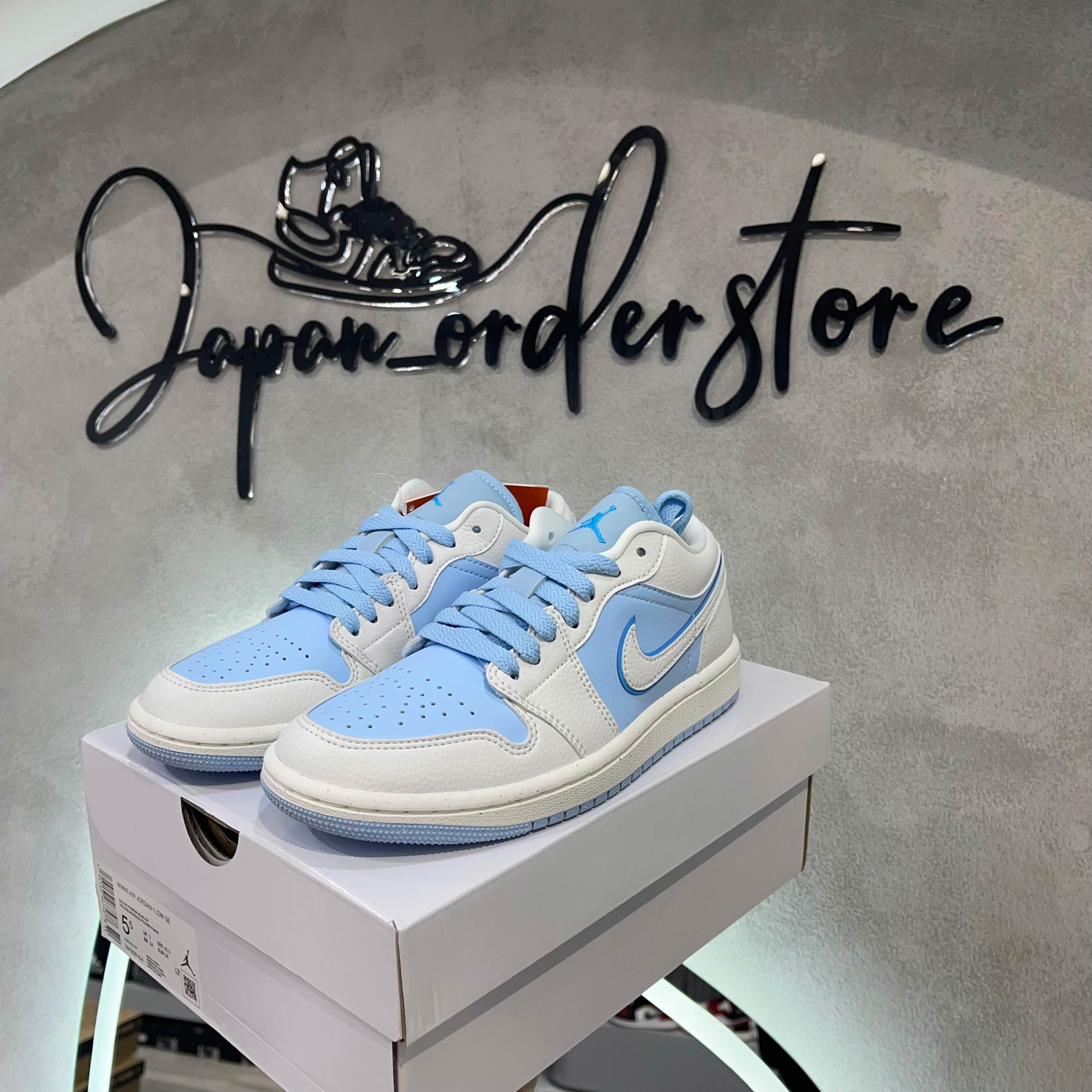 Giày Nike Air Jordan 1 Low SE Reverse Ice Blue W DV1299-104