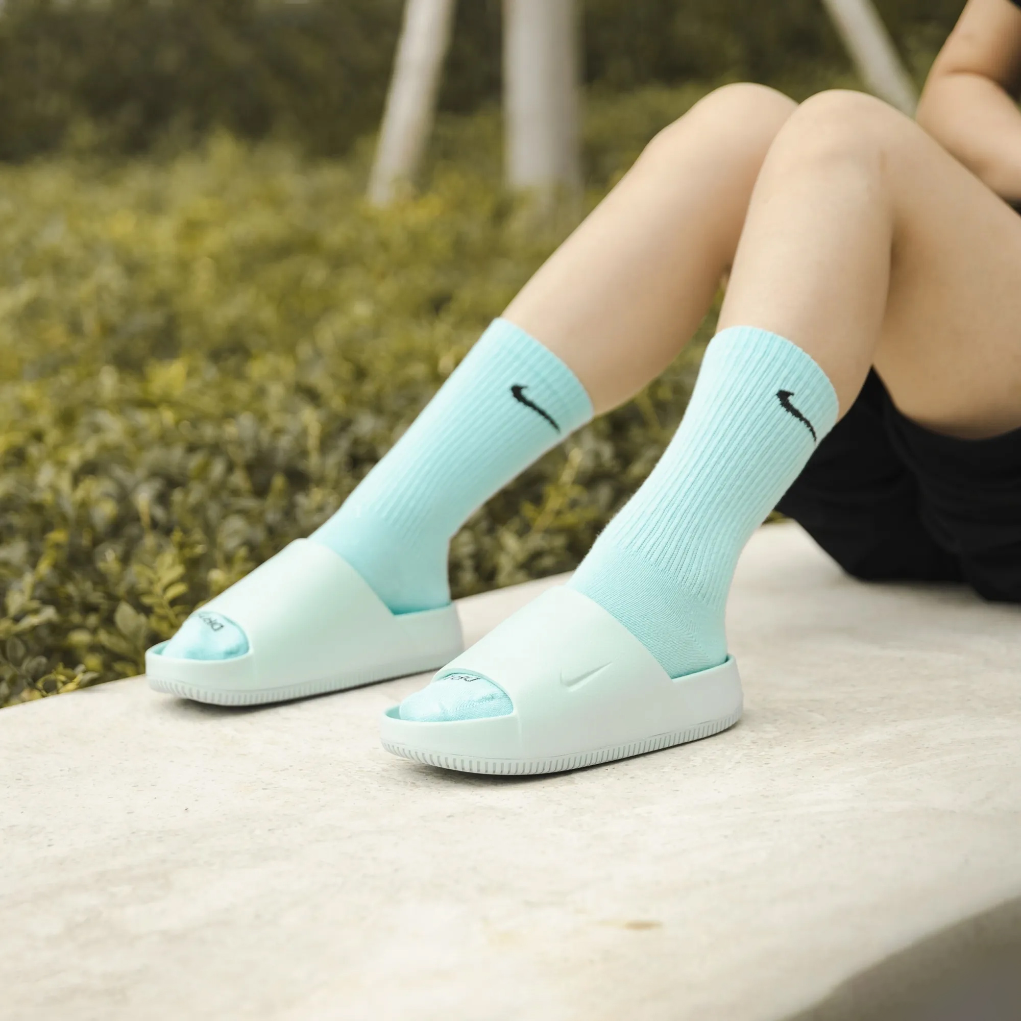 Dép Nike Calm Slide Jade Ice DX4816-300 | Authentic