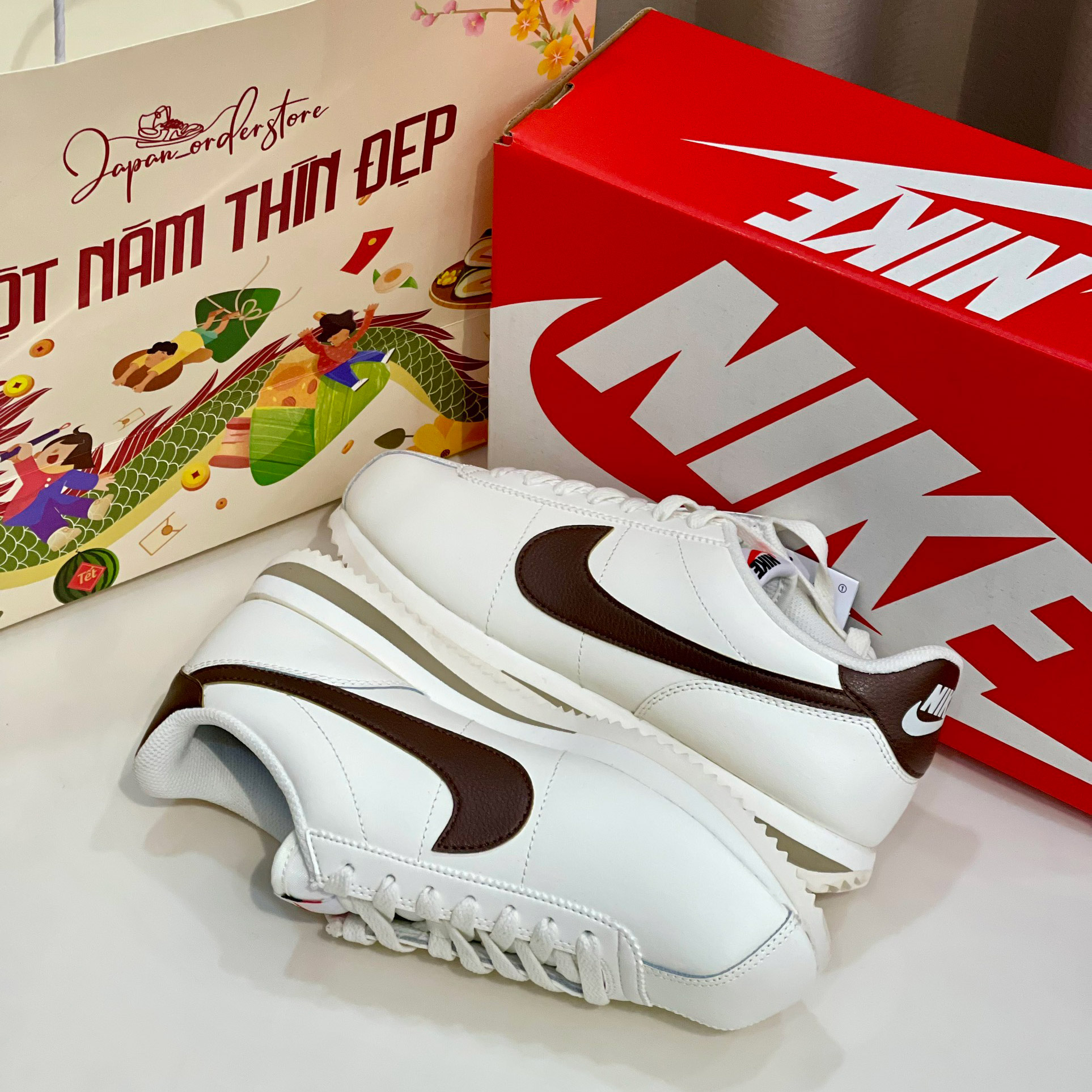 Giày Nike Cortez Leather Sail Cacao Wow DN1791-104