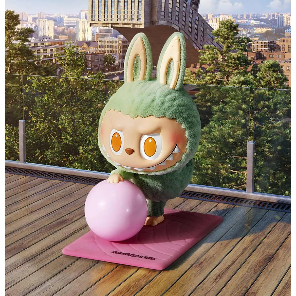 POP MART The Monsters Labubu Lazy Yoga Series