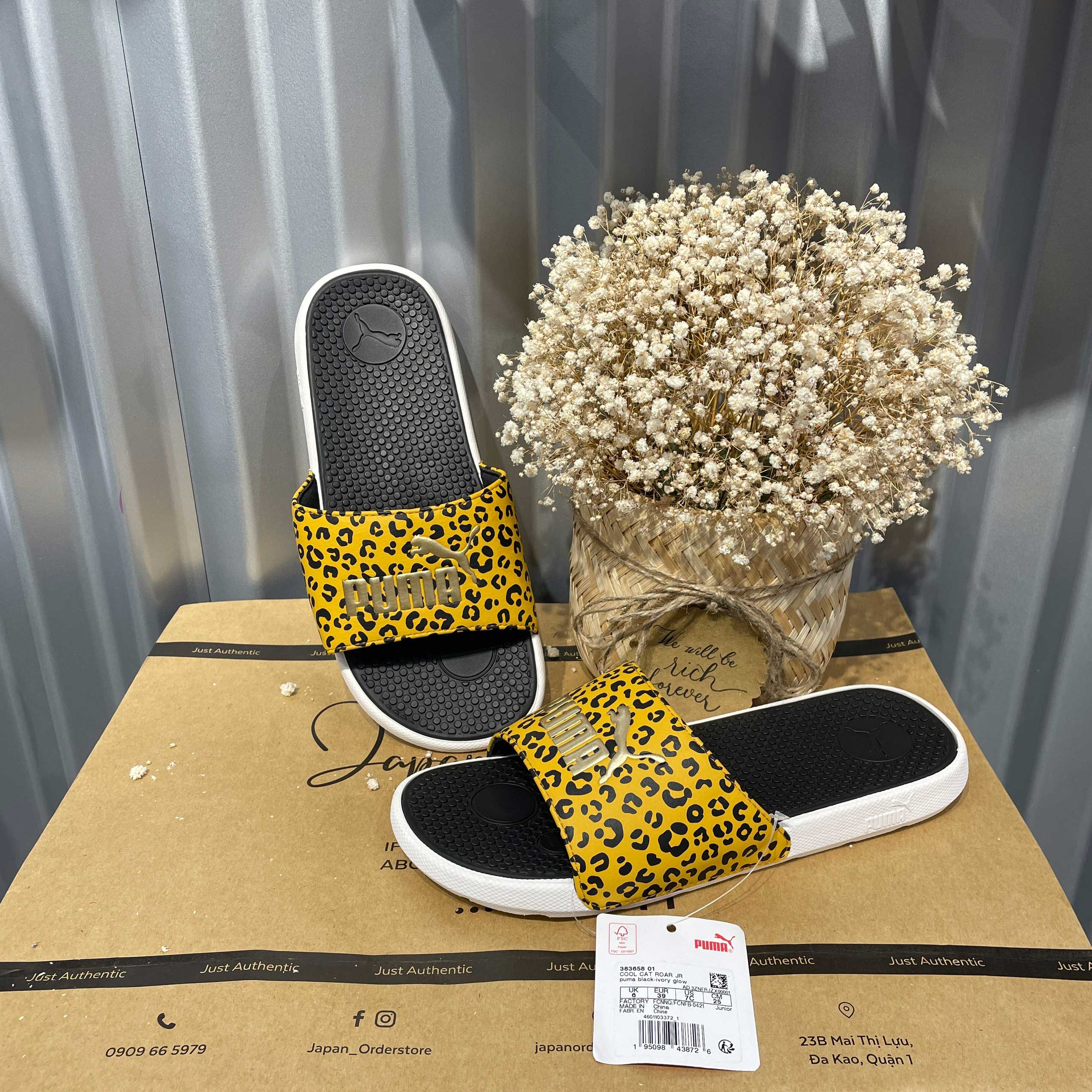 Dép Puma Cool Cat Roar JR 383658 01 | Puma Chính Hãng