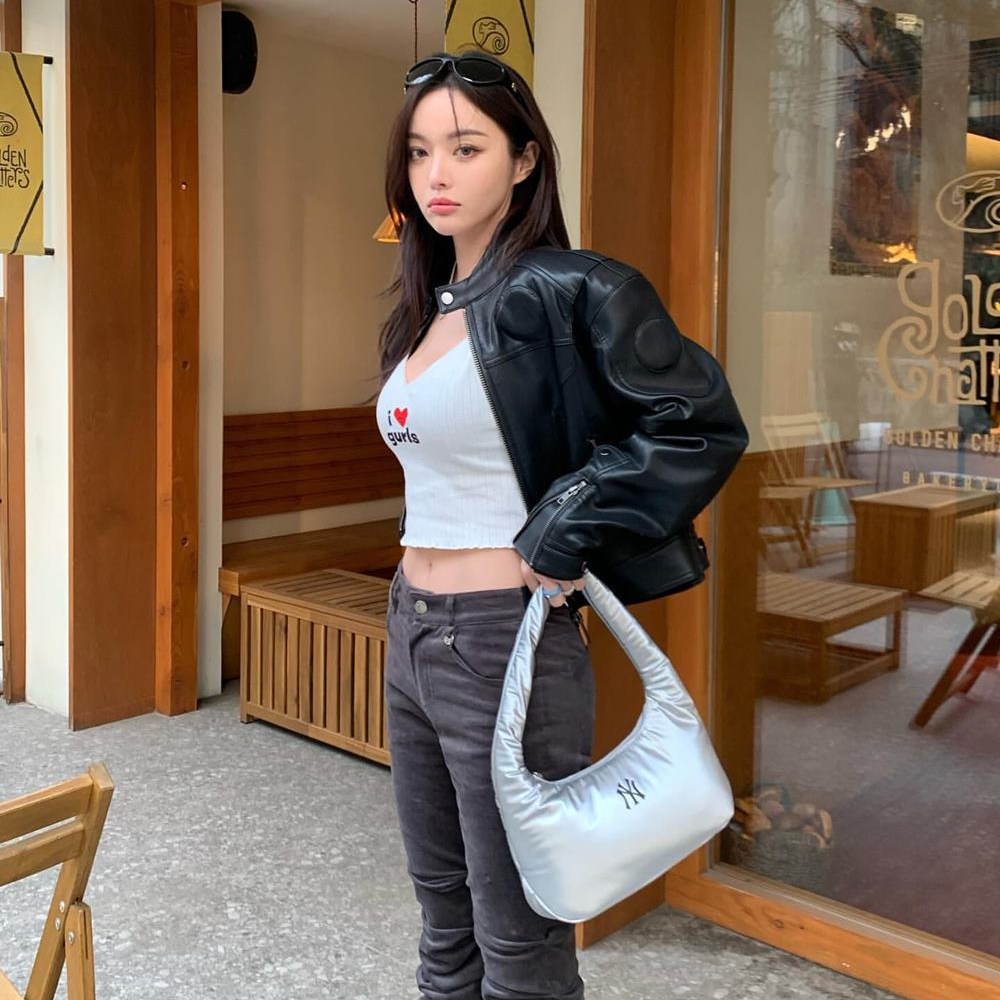 Túi MLB Luxleisure Nylon Hobo New York 3ABQS044N-50SIS