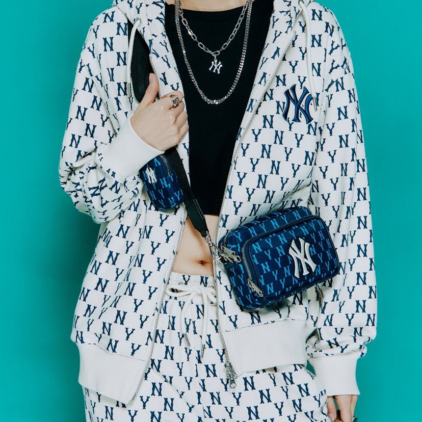 Túi MLB Monogram Dark Navy New York Yankees 3ACRS012N-50NYL