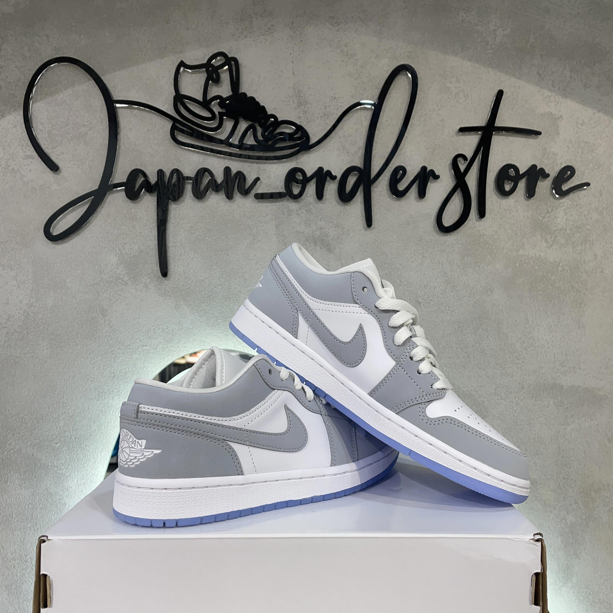 Giày Nike Air Jordan 1 Low White Wolf Grey DC0774-105