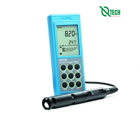 Máy Đo Oxy Hòa Tan Và Nhiệt Độ Trong Nước Thải Hanna HI9146 | QTECH