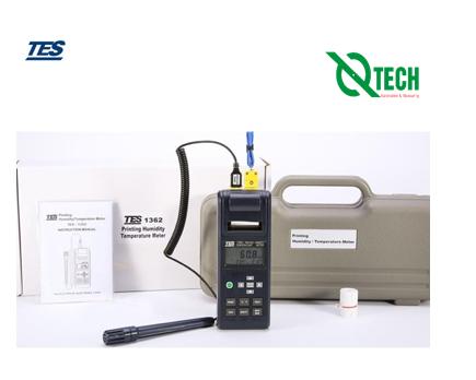 Máy đo nhiệt độ độ ẩm TES-1362 (Tích hợp máy in) - Gía tốt tại Qtech ...
