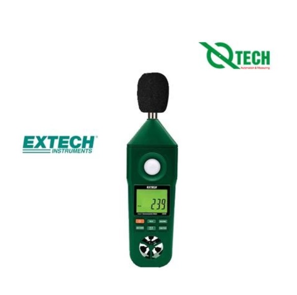 Máy đo nhiệt độ, độ ẩm, ánh sáng, tốc độ gió, độ ồn EXTECH EN300 | QTECH