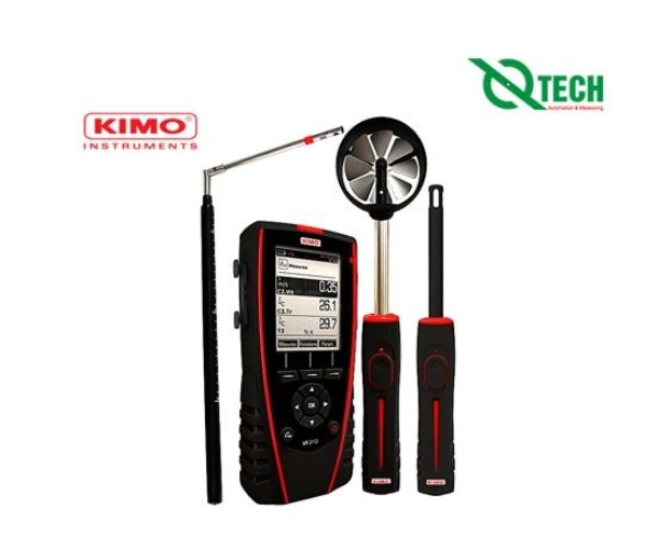 Máy đo tốc độ, lưu lượng, nhiệt độ, độ ẩm Kimo VT210 - VNQTECH.COM