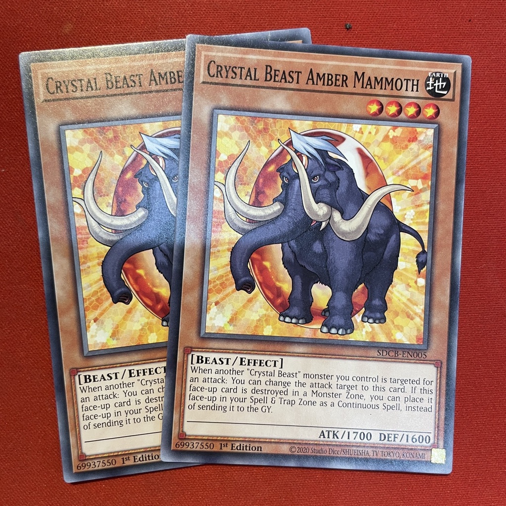 [Thẻ Bài Yugioh Chính Hãng] Crystal Beast Amber Mammoth