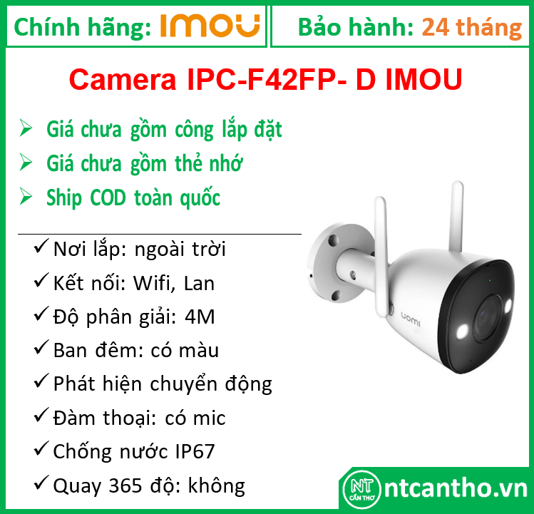 Camera IP IMOU IPC-F42FP-D; 24T x