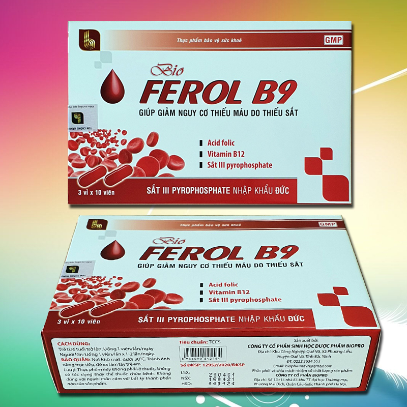Thực Phẩm Bảo Vệ Sức Khỏe BIO FEROL B9 Công ty cổ phần Biopro