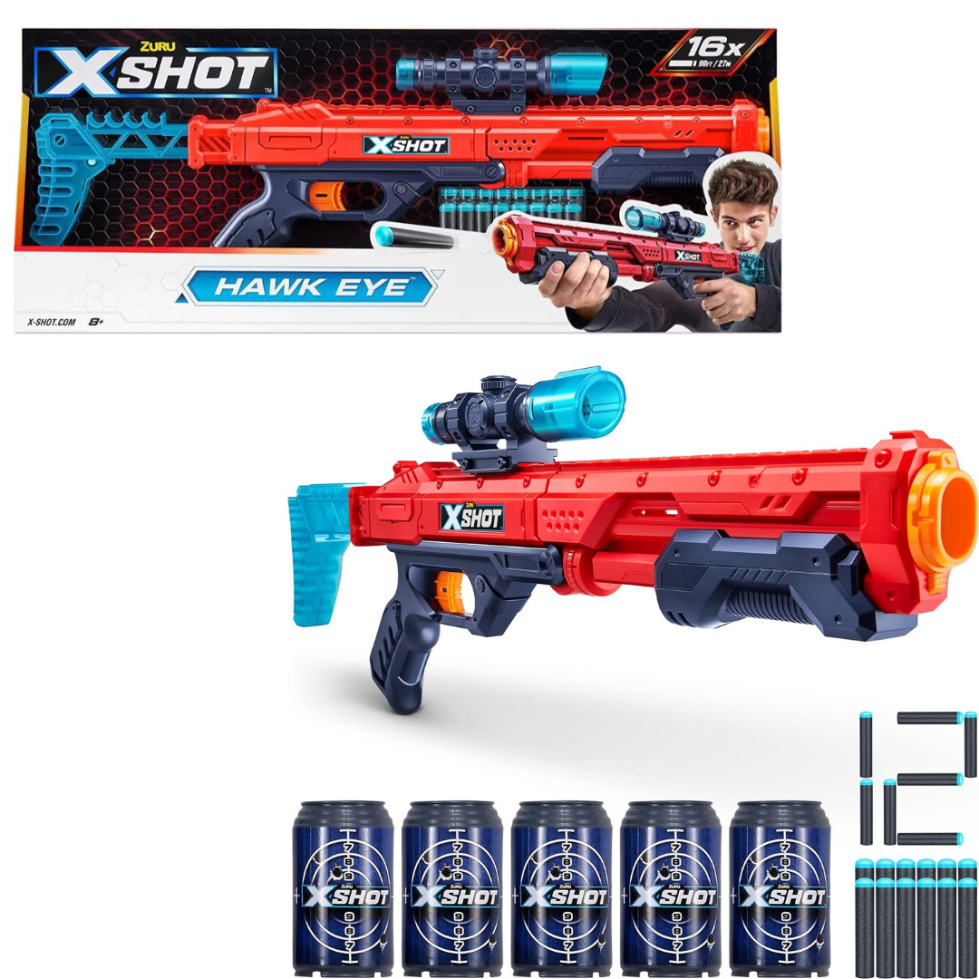 X-Shot Excel Hawk Eye Red Foam Dart Blaster Nerf - Sản phẩm chính hãng ...