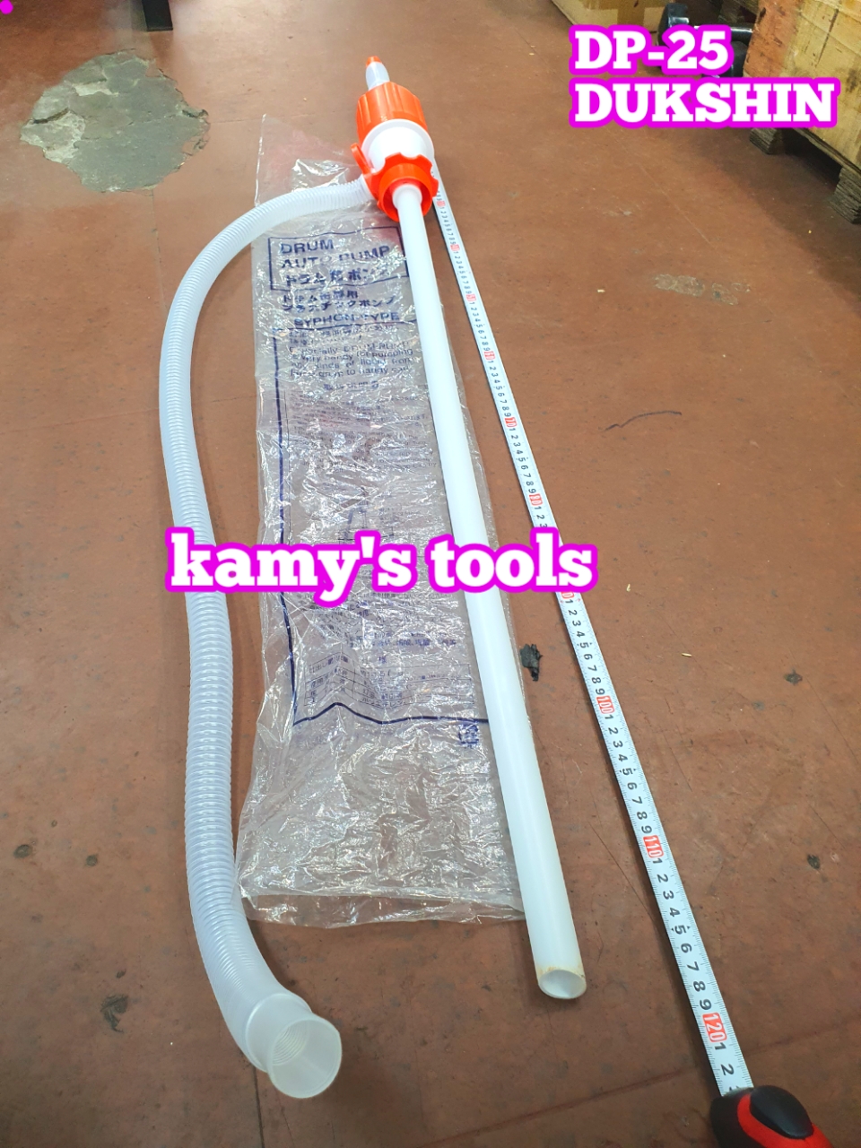 Bơm can hoá chất, bơm dầu thùng phuy bằng tay Hàn Quốc Dukshin model DP-25