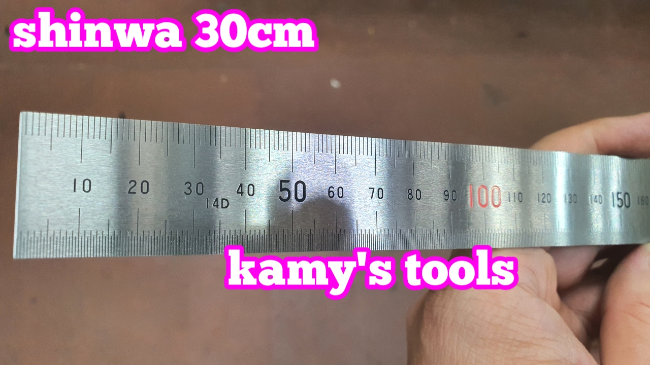 Thước lá Shinwa inox 0-300mm model 14028, thước lá 30cm