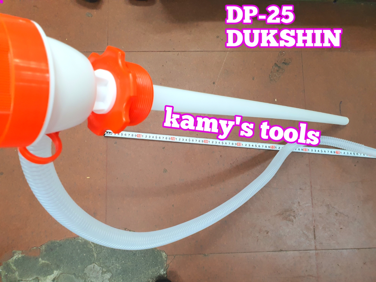 Bơm can hoá chất, bơm dầu thùng phuy bằng tay Hàn Quốc Dukshin model DP-25