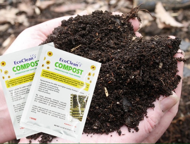 EcoClean COMPOST - Men vi sinh ủ phân nhập khẩu Mỹ - Gói 100g