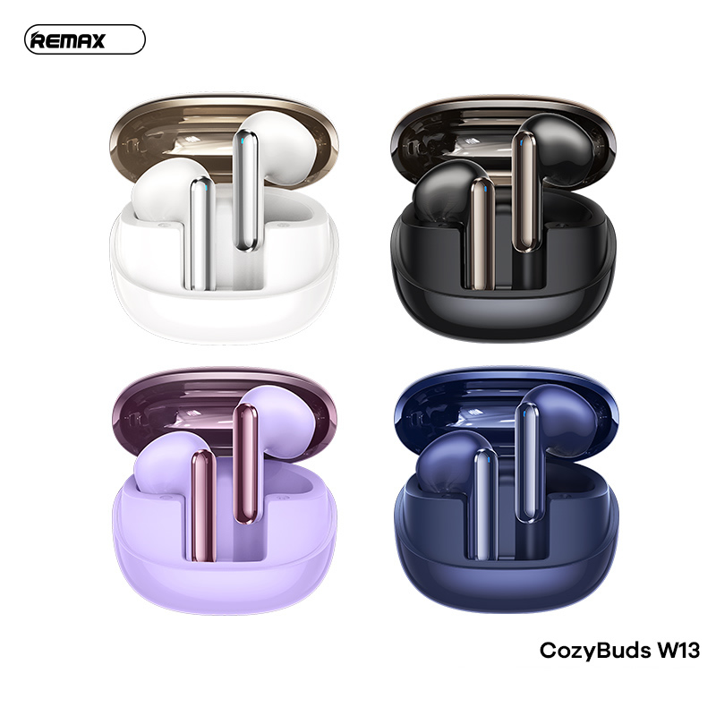 Tai nghe bluetooth REMAX COZYBUDS W13 V5.3 TWS kiểu dáng airpods true wireless chính hãng [BH 1 năm]