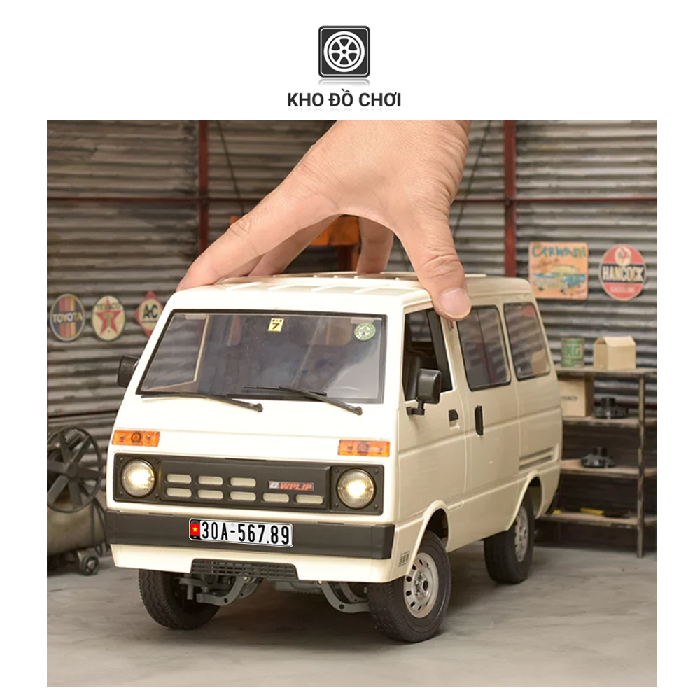 Ô tô điều khiển WPL D42 Mini Van Tianjin Dafa 4x2 1:10 - RTR [TẶNG BIỂN ...