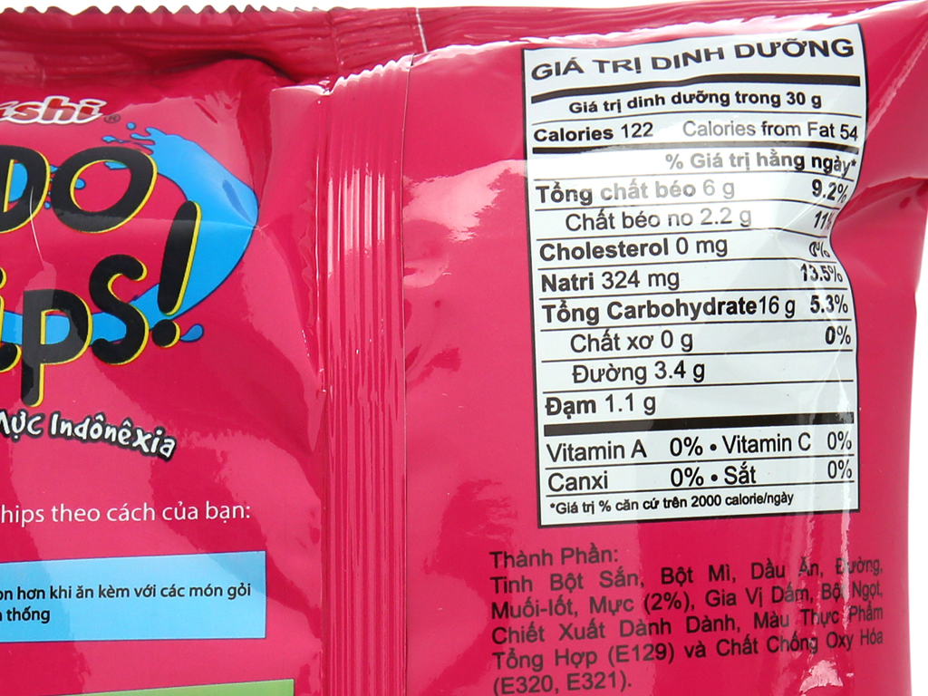 Snack phồng mực Oishi Indo Chips gói 42g Bách hóa Thìn Dung