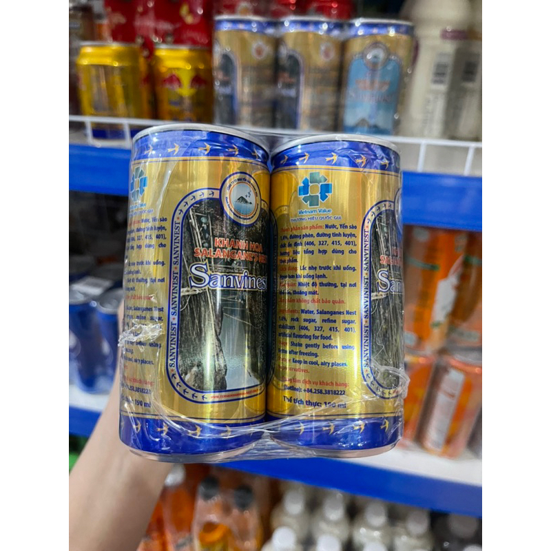 Nước Yến Sào Khánh Hoà Sanvinest Có Đường Lốc 6 Lon X 190ml Bách Hóa Thìn Dung