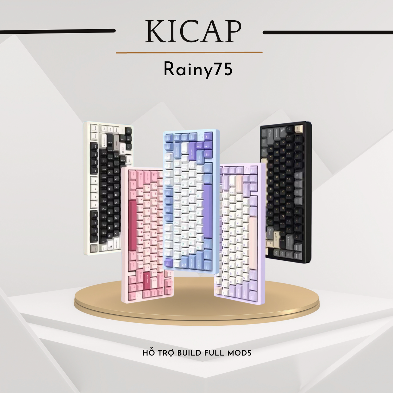 RAINY75 - Bàn phím cơ khung nhôm quốc dân | Kicap