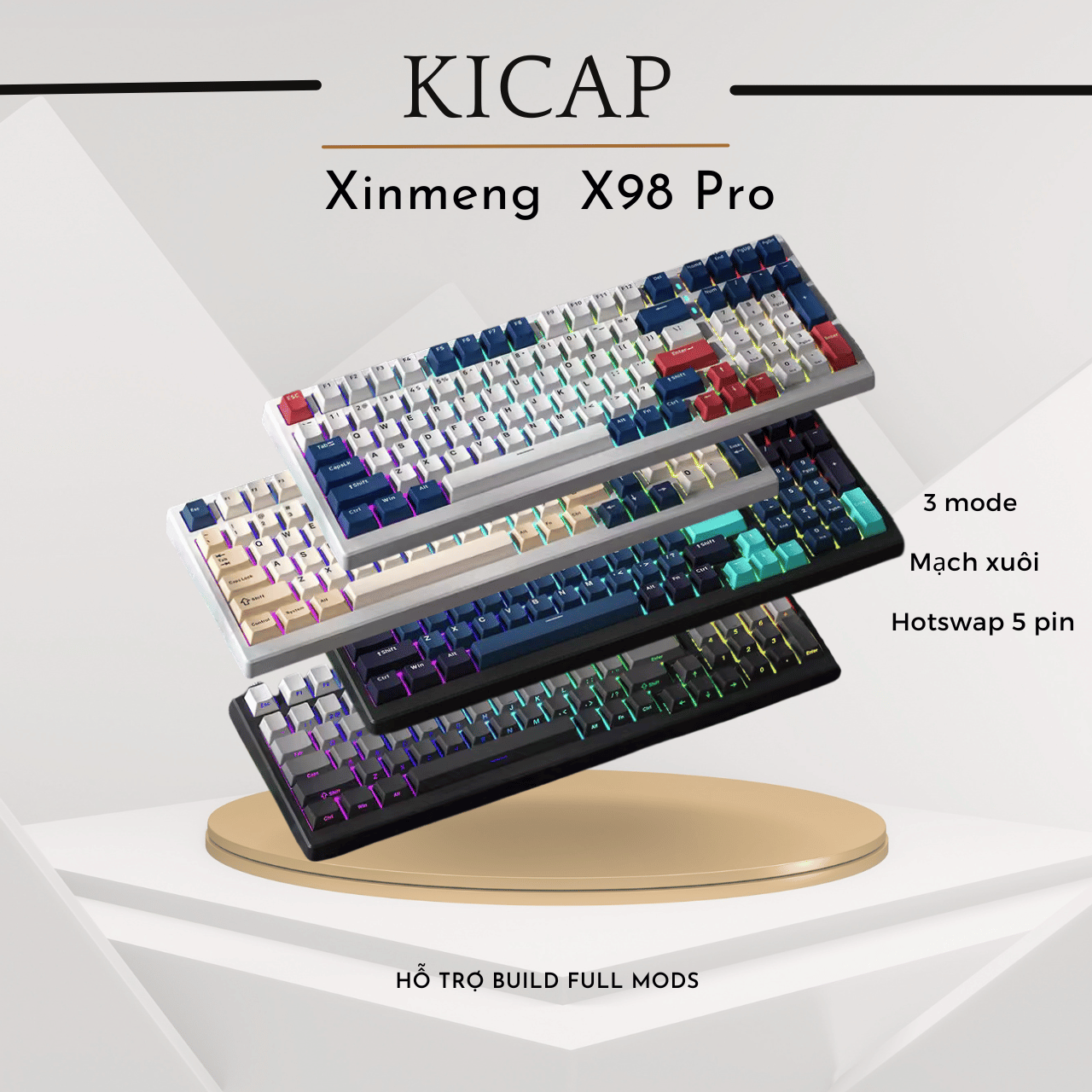 Bàn phím cơ Xinmeng X98 Pro | Kicap