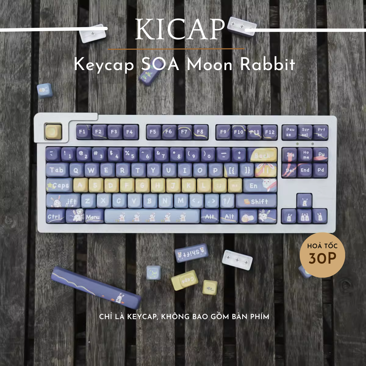 Bộ keycap SOA Moon Rabbit | Kicap
