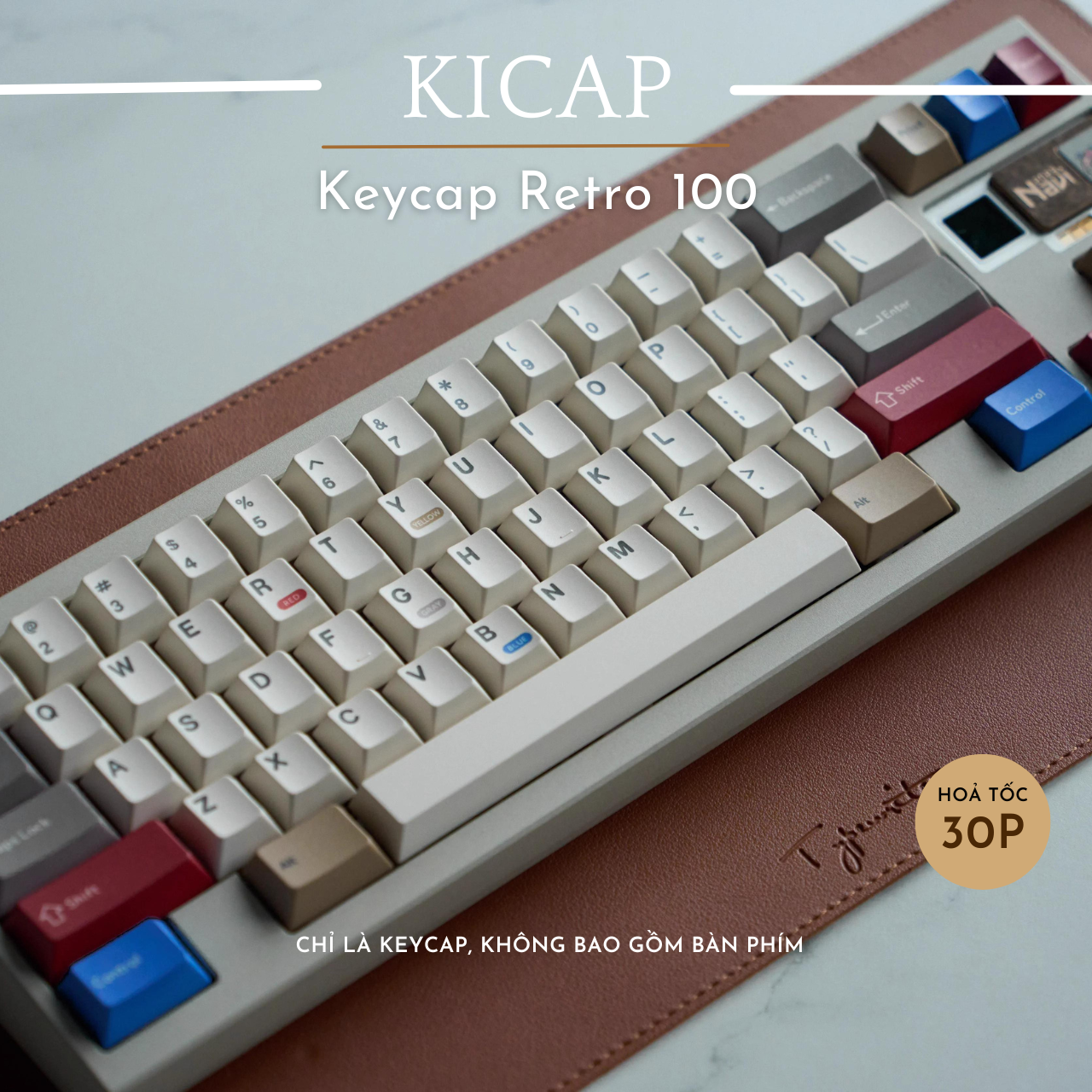 Bộ keycap cherry Retro 100 | Kicap