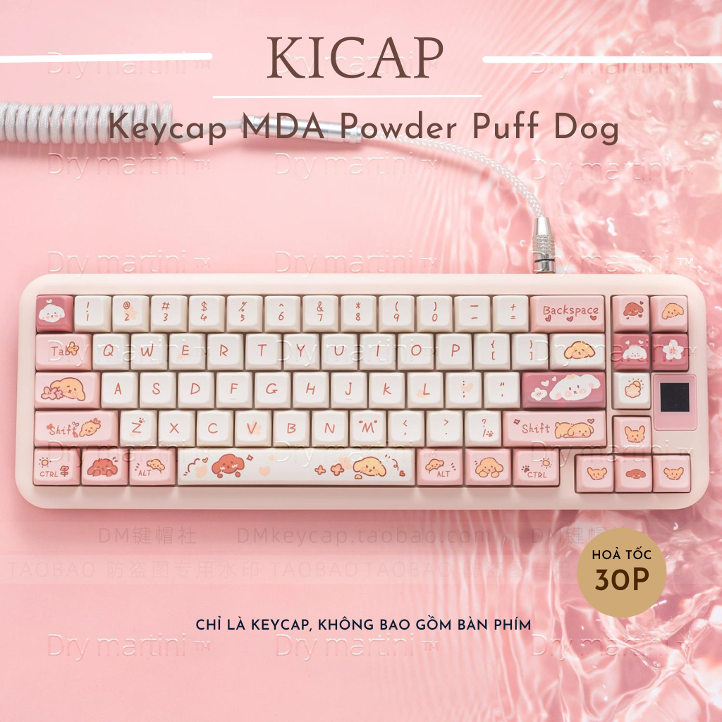Keycap MDA Powder Puff Dog | Kicap