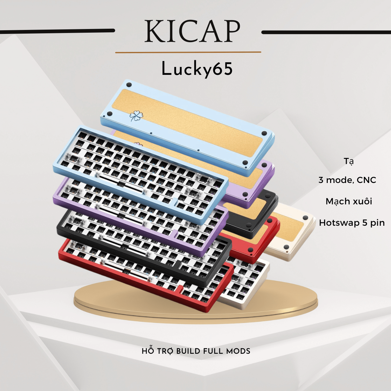 Bàn phím cơ KIT Lucky65 | Lucky 65 Keyboard | Kicap