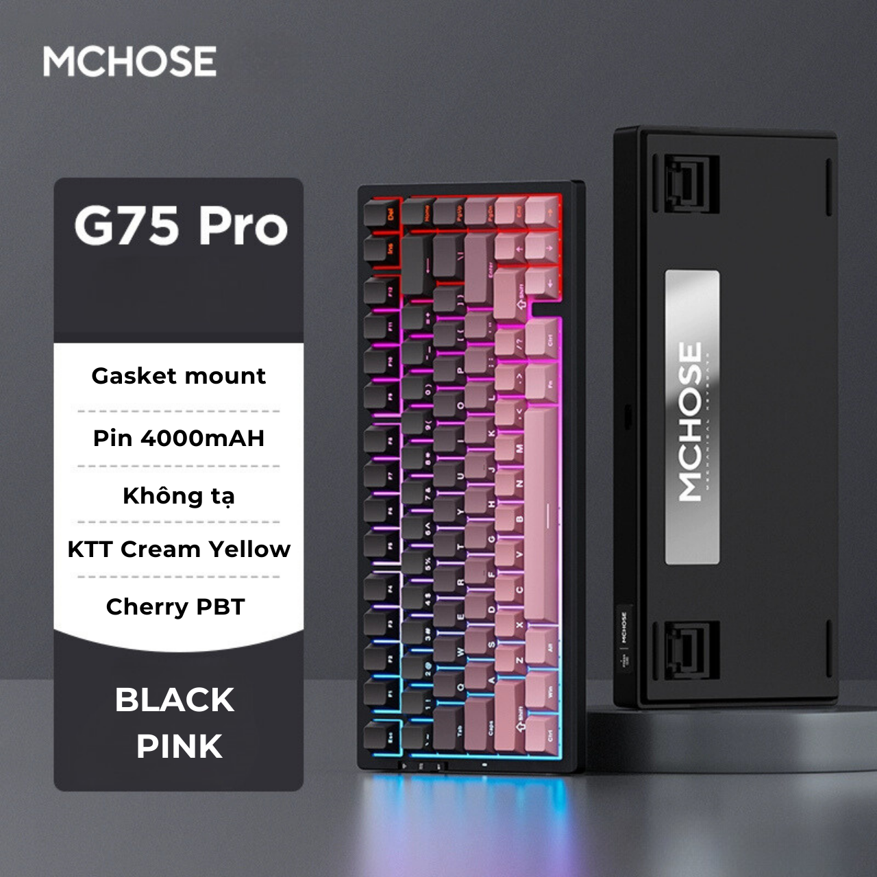 Bàn phím cơ Mchose G75 Pro | Kicap